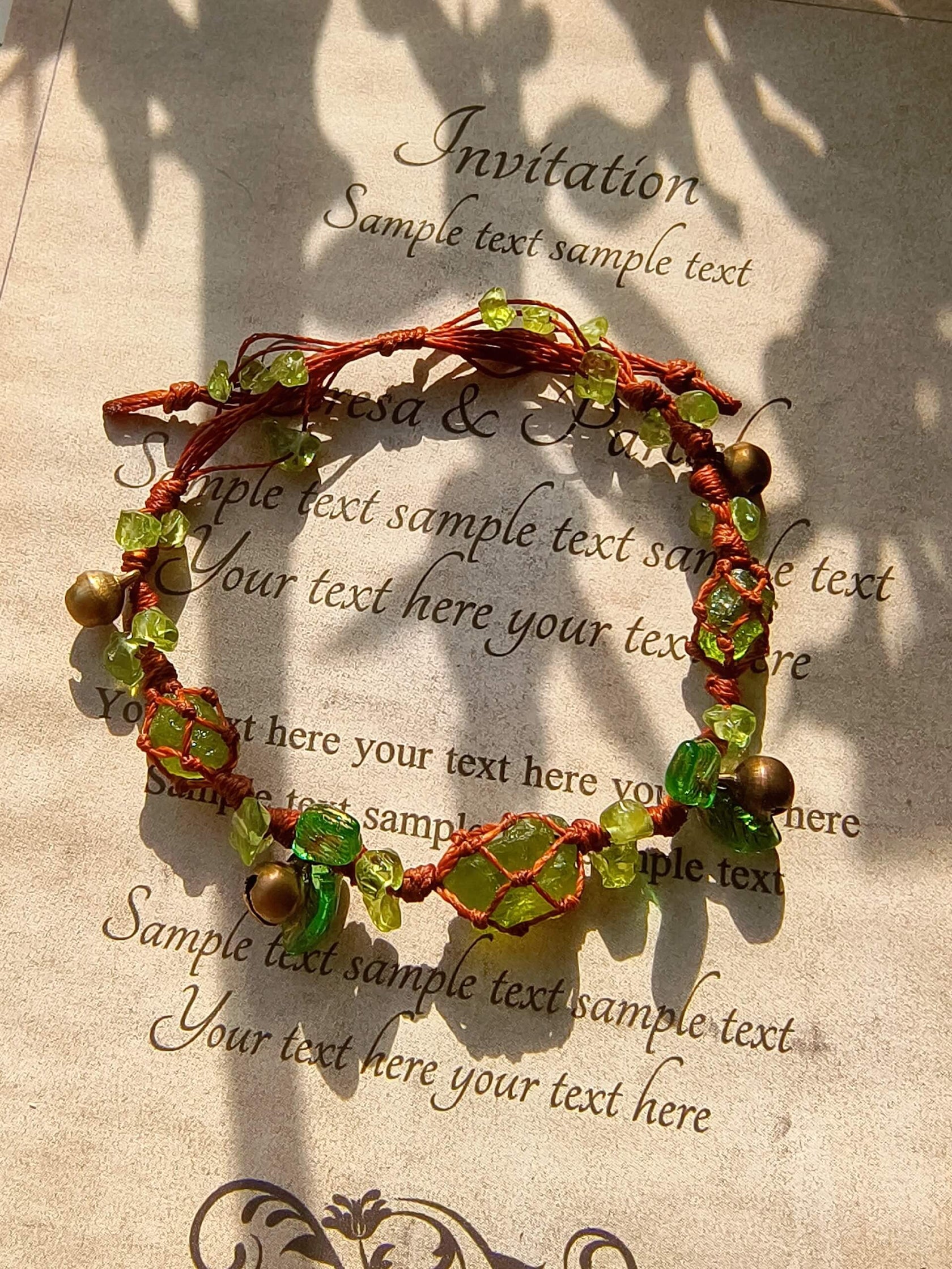 Peridot Bell Bracelet – Alei Studios